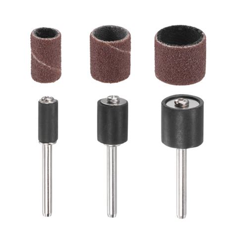 Sanding Drum Set Sanding Sleeves Sandpaper Kit With Drum Mandrel For