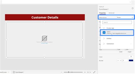 MS Power Apps Detail Screen And Form Screen Master Data Skills AI