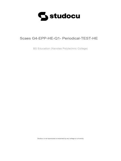 Scaes G4 Epp He Q1 Periodical Test He Pdf