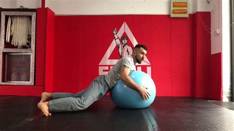 Solo Yoga Ball Sprawl Drill Bjj Conditioning Youtube