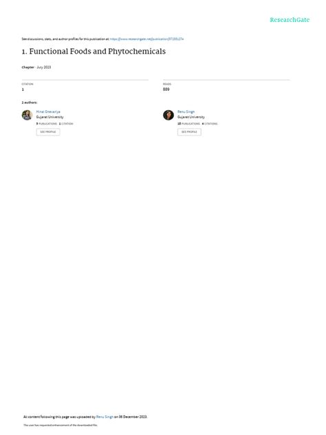 Functional Foods Pdf Polyphenol Foods
