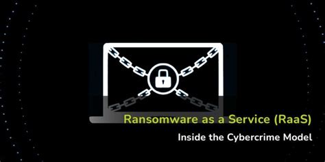 Ransomware As A Service Raas Inside The Cybercrime Model