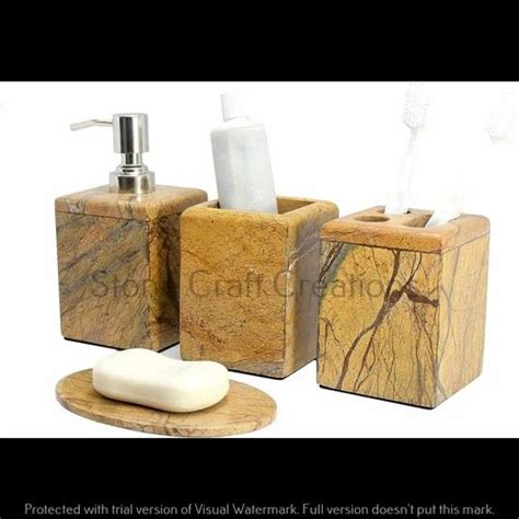 Luxury Polished Red Sandstone Bathroom Set Of 4 Pieces For Hotel At ₹ 8000set In Agra