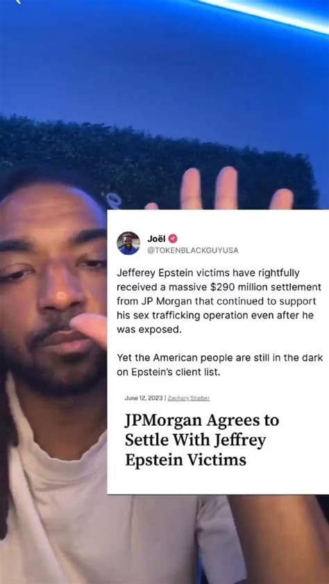 Jefferey Epstein Victims Have Rightfully Received A Massive 290 Million Settlement From Jp