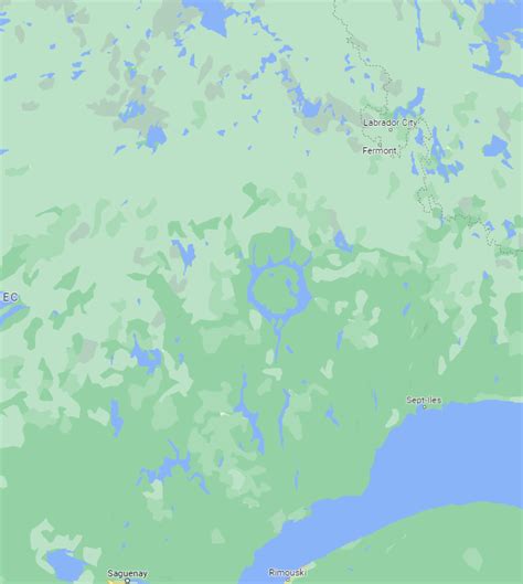 What Is This Odd Circular Formation In Quebec R Geography