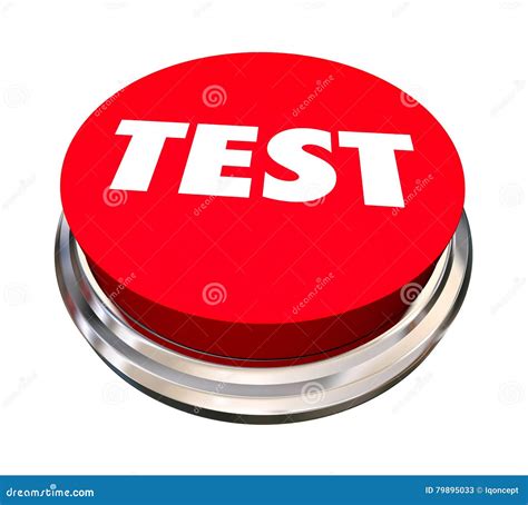 Test Evaluation Analyze Assessment Button Royalty Free Stock