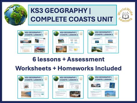 Geography Complete Coasts Unit Lessons 1 6 End Of Unit Test