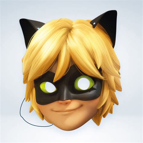 Miraculous Cat Noir Party Mask Cazaar