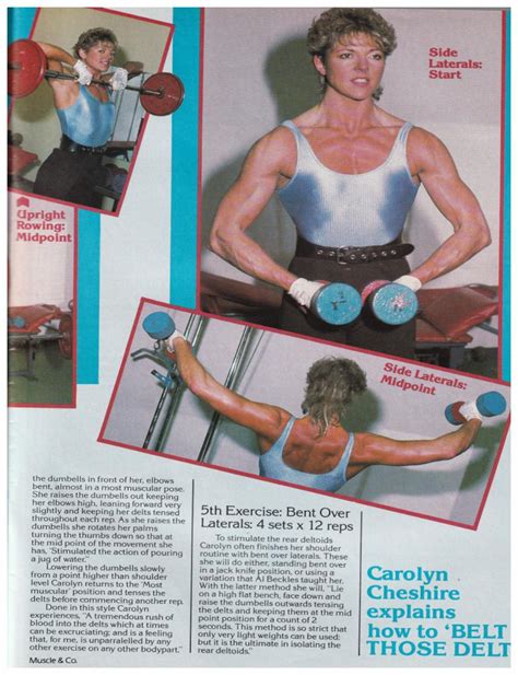 The Shoulder Routine That Made Carolyn Cheshire A Delt ‘a Lady