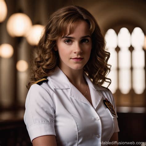 Hermione Granger in Nurse Uniform | Stable Diffusion Online