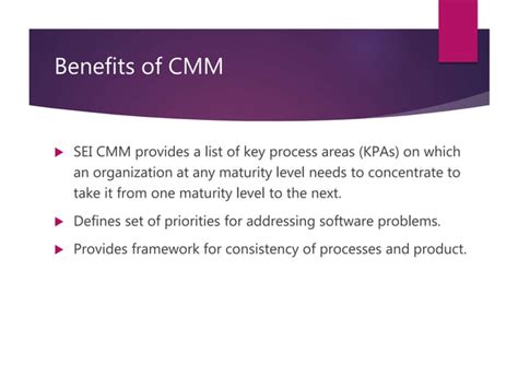 Capability Maturity Model Cmm In Software Engineering Ppt