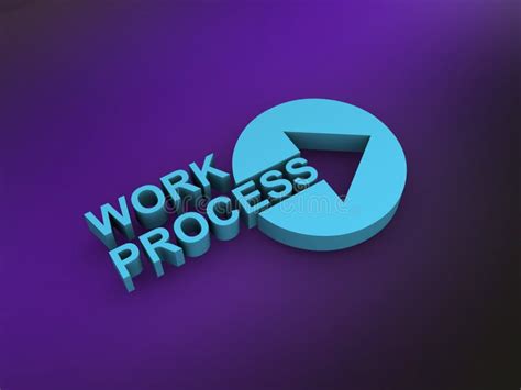 Work Process On Purple Stock Illustration Illustration Of Procedure 375257415