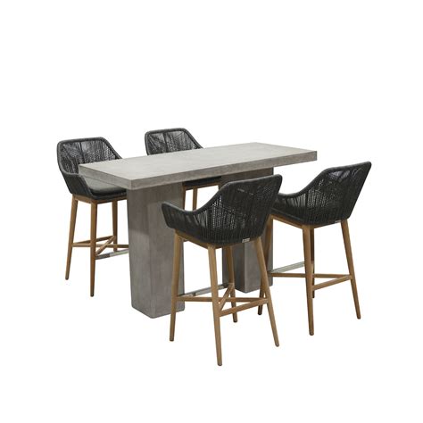 Zen Table String Stool Outdoor Bar Setting Remarkable Outdoor Living