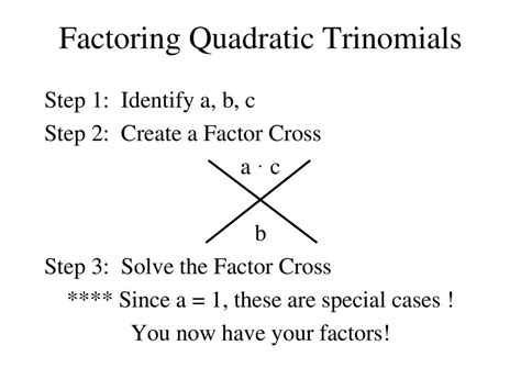 Factoring X2 Bx C Ca Ppt Download