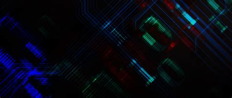 bytes of binary code run through network abstract futuristic technology