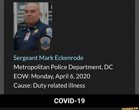Sergeant Mark Eckenrode Metropolitan Police Department Dc Eow Monday