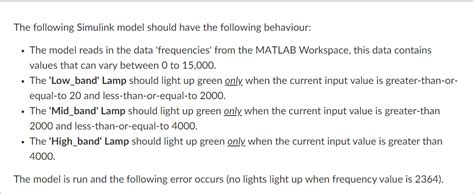 Solved The Following Simulink Model Should Have The