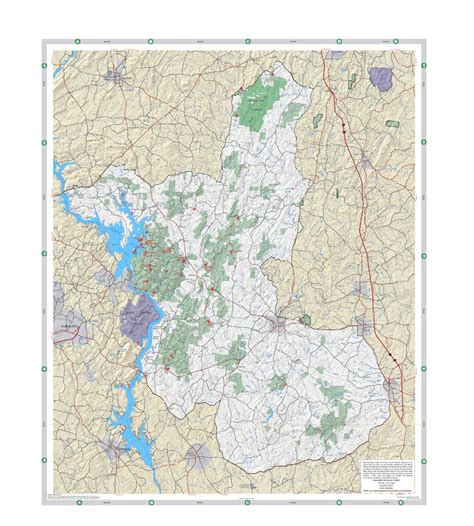 Uwharrie National Forest Forest Visitor Map By Us Forest Service R8