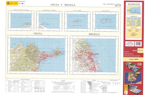 Ceuta Y Melilla Mapa Topográfico Nacional 1 50 000 2011