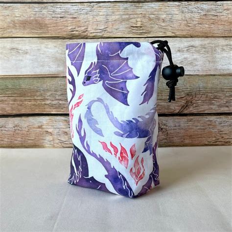 Dice Bag Purple Etsy