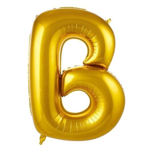 Folyo Gold B Harf Balon 100 Cm Parti Süs Burada