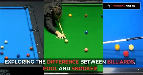 Snooker Vs Pool Find Out The Differences Between The Two Ftuf