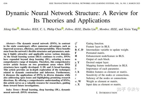 2024 动态神经网络综述 Dynamic Neural Network Structure A Review For Its Theories And Applications 知乎
