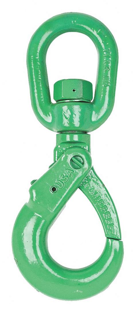 Campbell 8 800 Lb Working Load Limit 100 Hook Grade Self Locking Hook 49jn21 5798695 Grainger