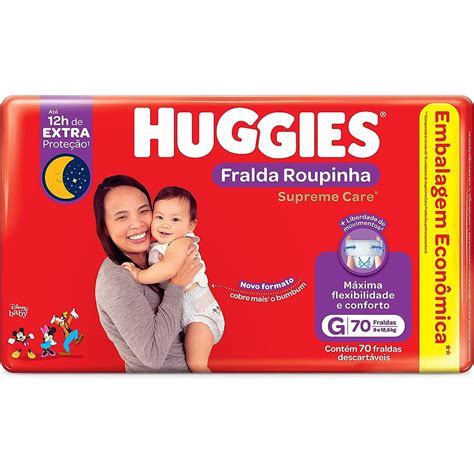 Fralda Huggies Roupinha G 70 Unidades Coop Drogaria