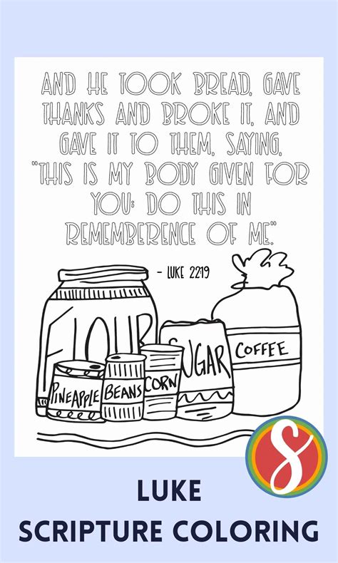 Free Luke Scripture Coloring Pages — Stevie Doodles
