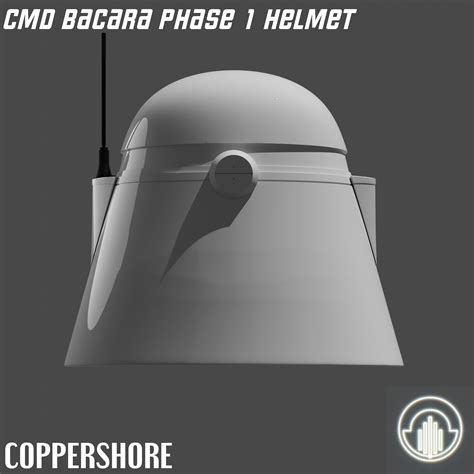 Commander Bacara Phase 1 Helmet 3d Model Etsy