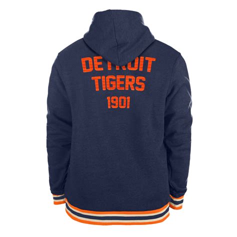 Detroit Tigers Throwback Mens Fleece Hoody Vintage Detroit Collection