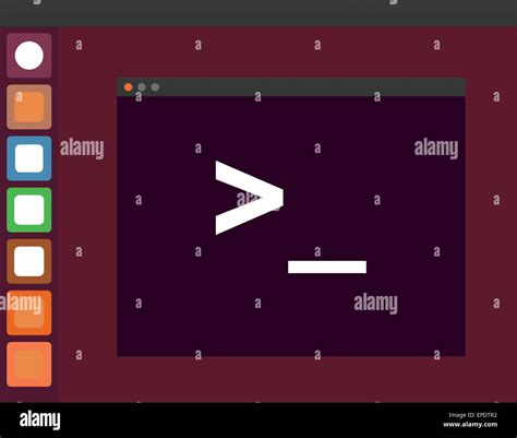 Terminal Startup Icon And Linux Interface Direct Access To System Via Command Line