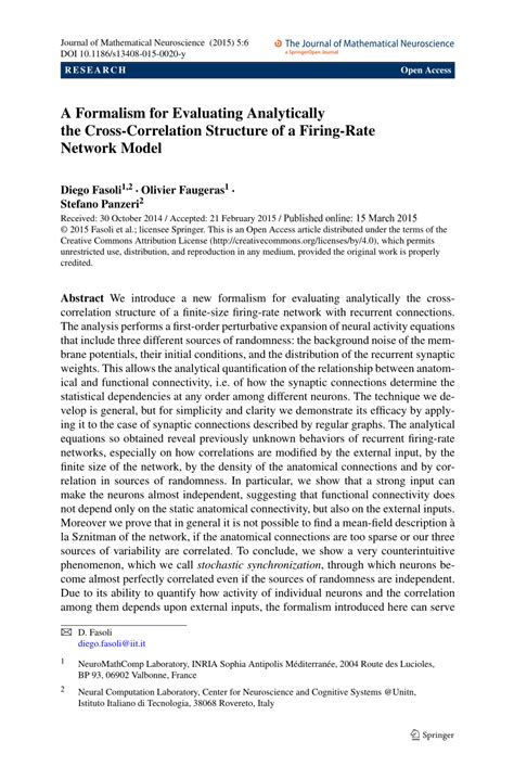 pdf a formalism for evaluating analytically the cross correlation