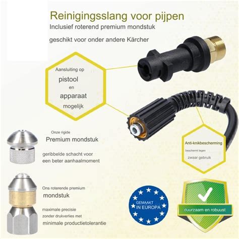 Rioolreinigingsset Rioolslang Bol