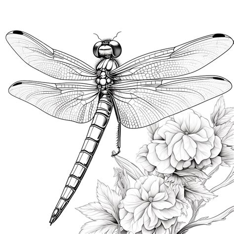 Premium Ai Image Insect Coloring Page