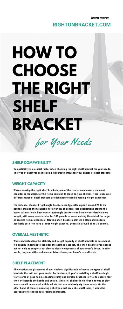 How To Choose The Right Shelf Bracket For Your Needs