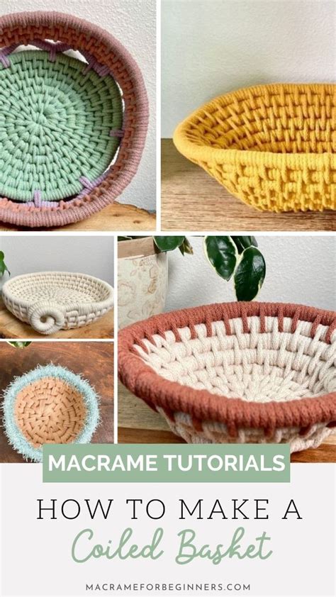 12 Easy Diy Coiled Basket Tutorials For Beginners By Macreme By Cre