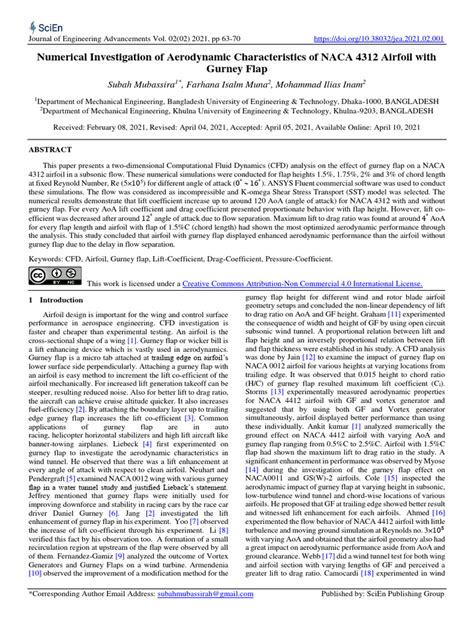 Executiveeditor Jea 2021 02 001 1 Pdf Lift Force Airfoil