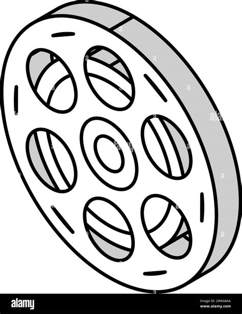 Film Bobbin Isometric Icon Vector Illustration Stock Vector Image And Art