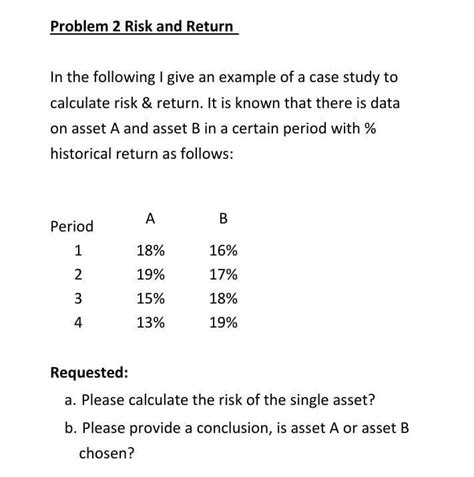 In The Following I Give An Example Of A Case Study To Chegg