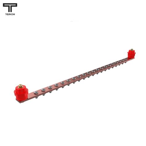 ТЕЛКОМ ШЗ.И.19 Шина заземления (медная) 19" горизонтальная с изоляторами