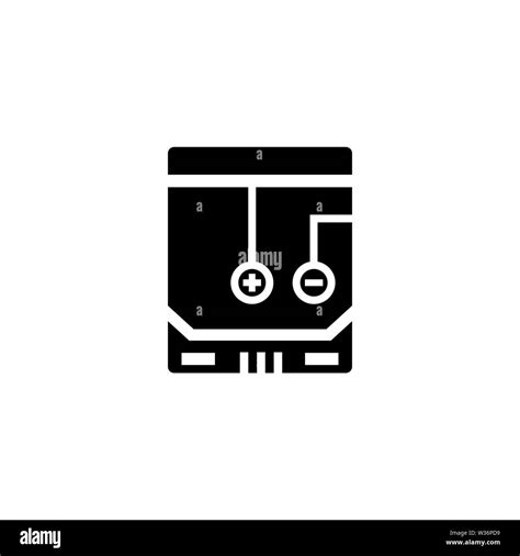 Circuit Board Flat Vector Icon Simple Black Symbol On White Background Stock Vector Image