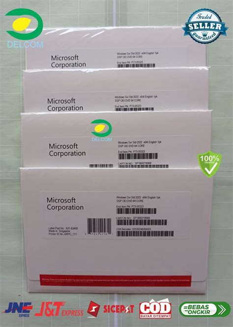Jual Windows Server 2022 Standard Datacenter 64 Core Prosessor