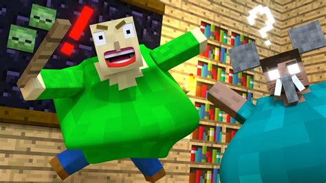 Baldis Basics School Minecraft Animation Youtube