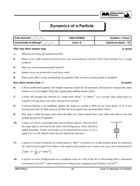 Dynamics Of A Particle Workbook Pdf Dynamics Of A Particle Workbook Pdf