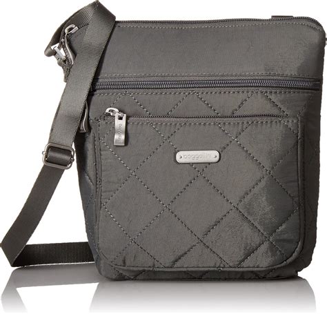 Baggallini Womens Crossbody Bag Lightweight Quilted Nylon