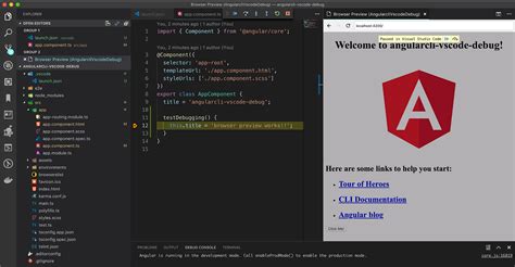 Debugging Angular Cli Apps Inside Vscode With Browser Preview Trilon
