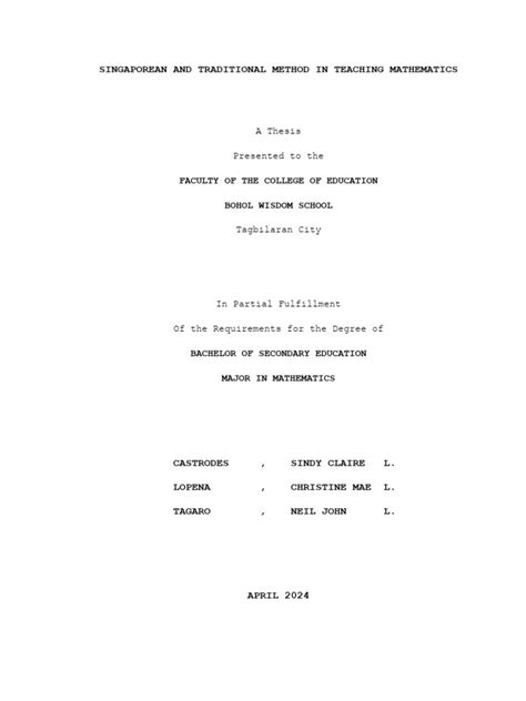 Revision File Thesis Pdf Mathematics Concept