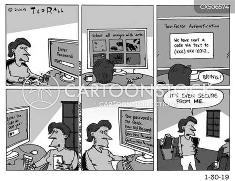 Two Factor Authentication Cartoons And Comics Funny Pictures From Cartoonstock
